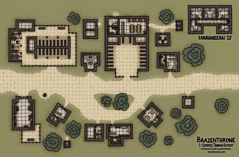 Brazenthrone – Non Annotated Versions – Milby's Maps
