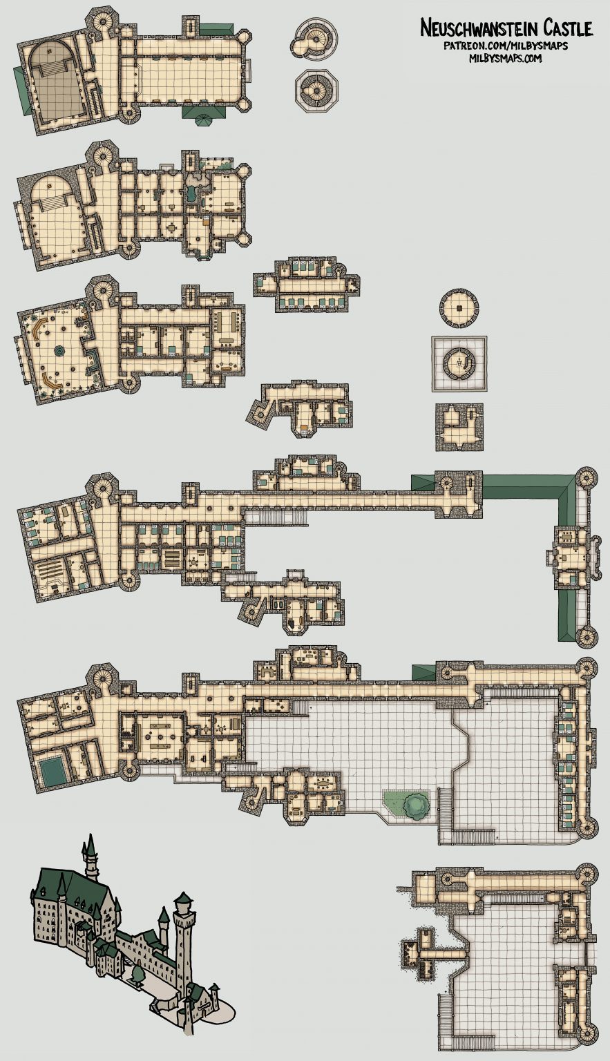 Neuschwanstein Castle – Milby's Maps