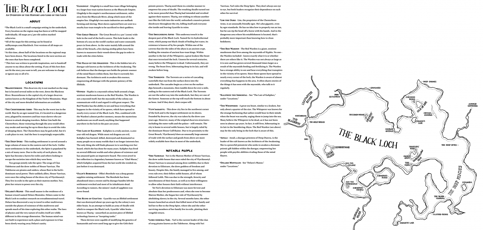 The Black Loch: The History and Lore of the Loch – Milby's Maps